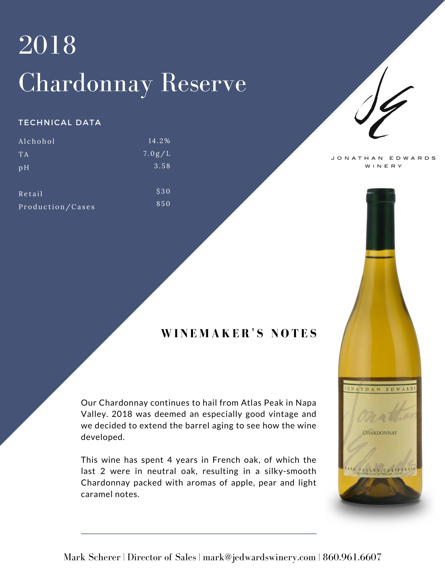 Jonathan Edwards Winery - Wine Sales Data, Wine Data, Tech Sheet